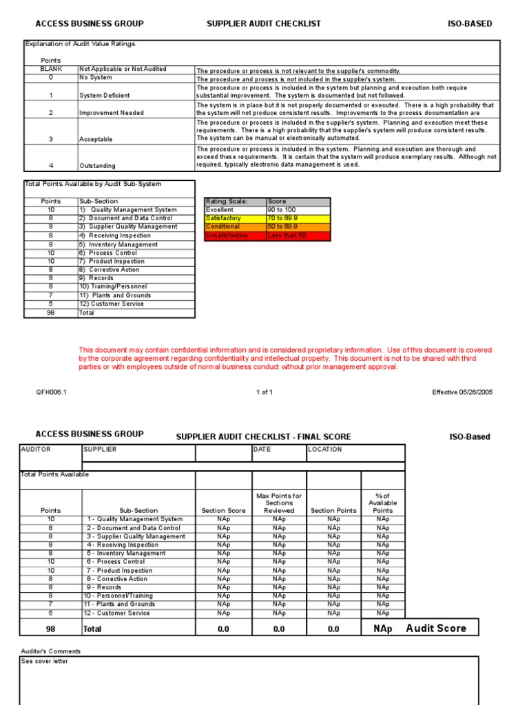 Iso Audit Checklist | Audit | Internal Audit | Free 30-day Trial | Scribd