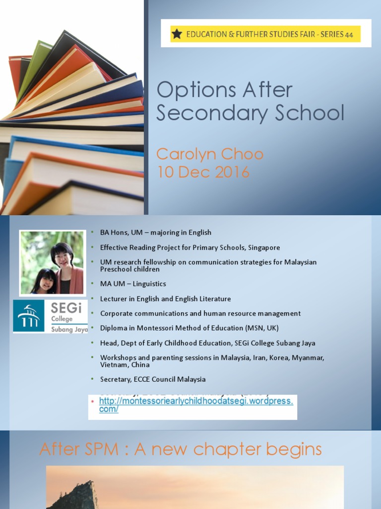 Post-Secondary School Options Guide | PDF | Student Financial Aid In ...
