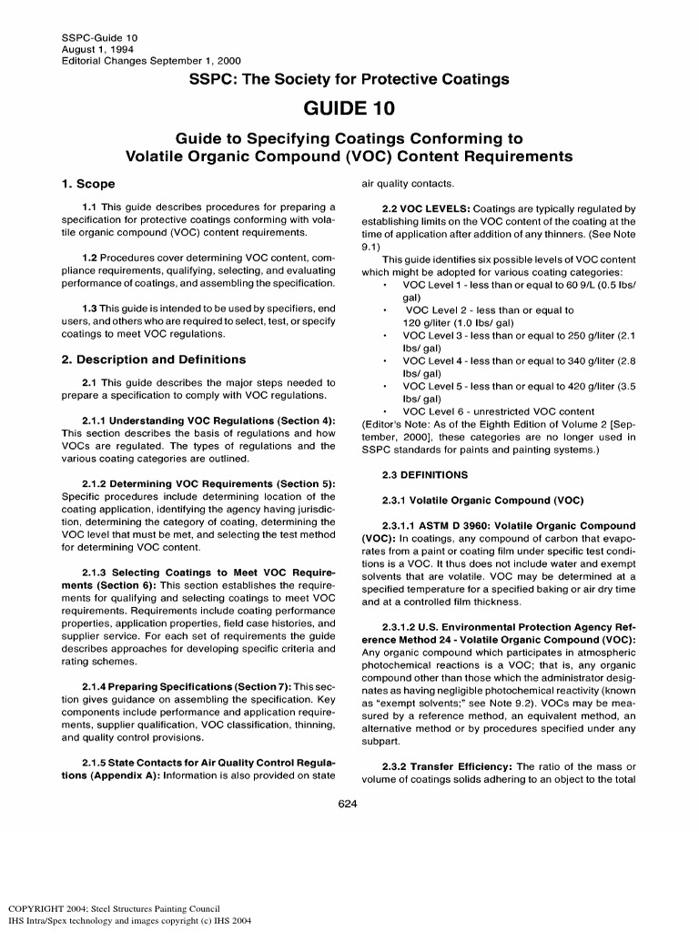 SSPC Guide 10 | PDF