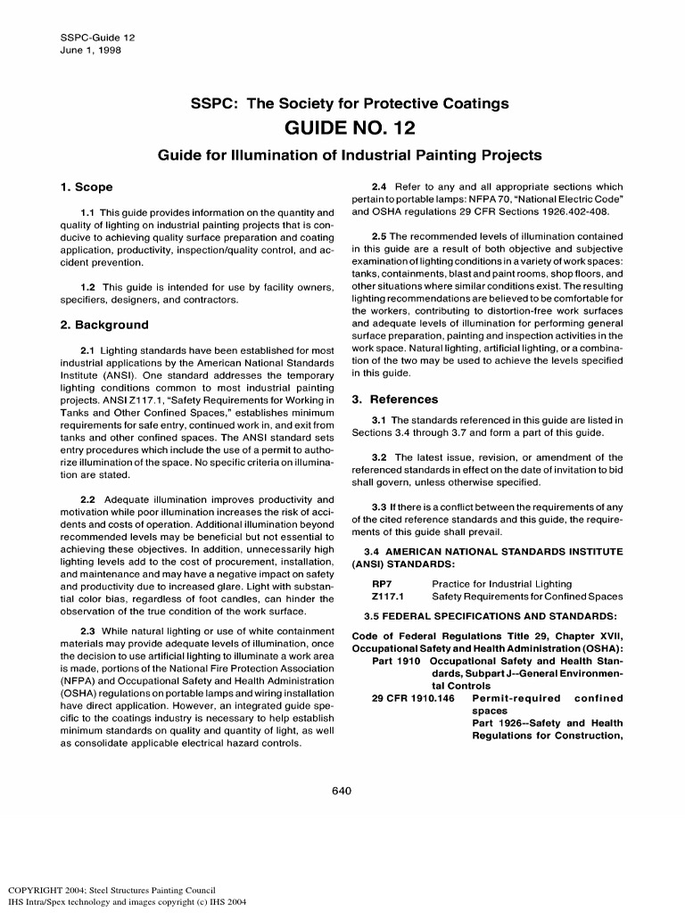 SSPC Guide 12 | PDF