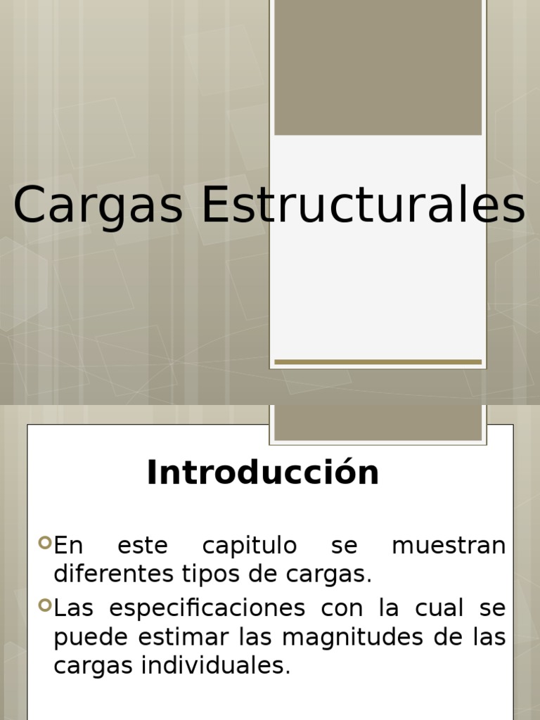 Cargas Estructurales | PDF