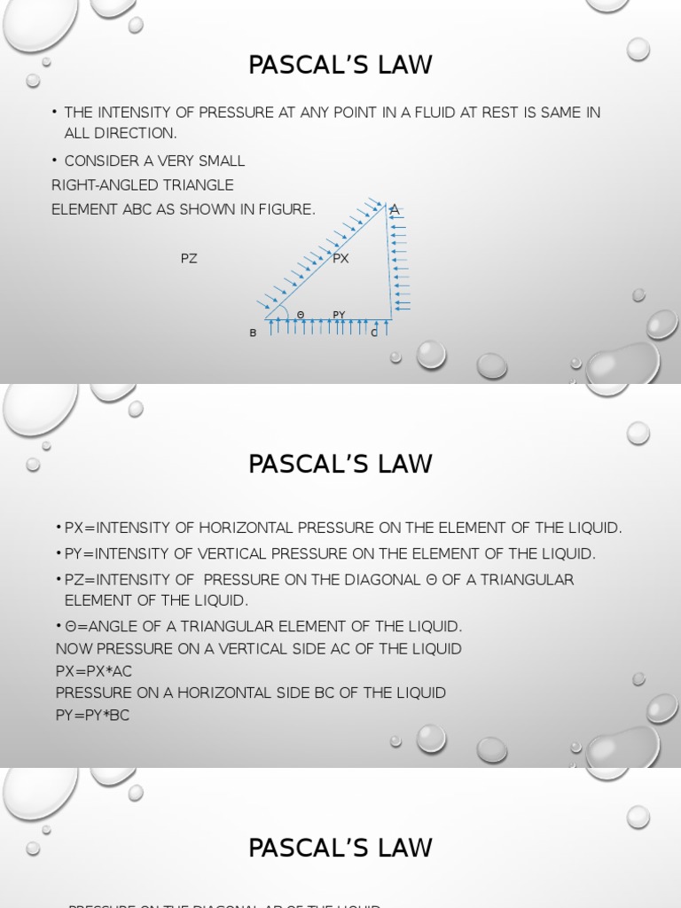 Pascal Law | PDF