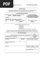 CSC Form 211 - Medical Certificate | PDF