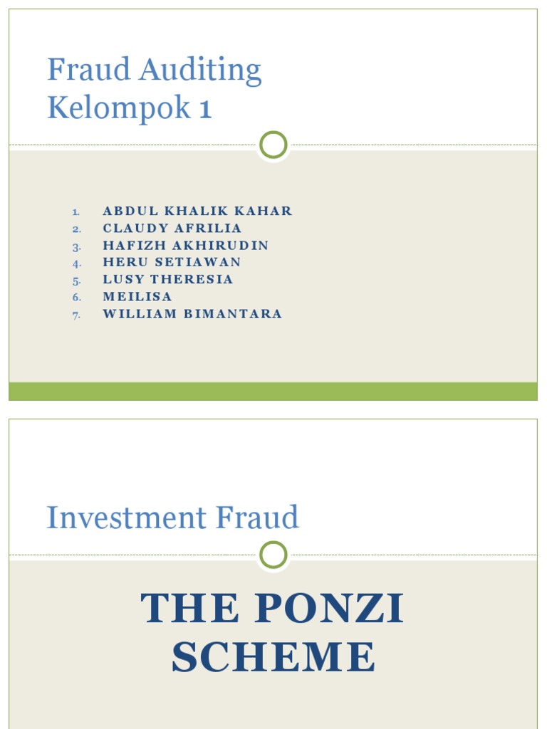 Mengenal Skema Ponzi Pdf Bisnis Pengelolaan Keuangan Uang
