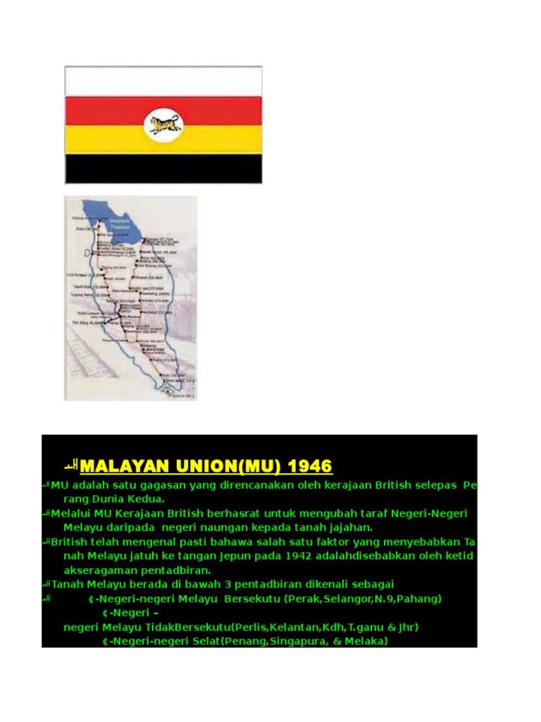 MALAYAN UNION-faktor Penentangan | PDF