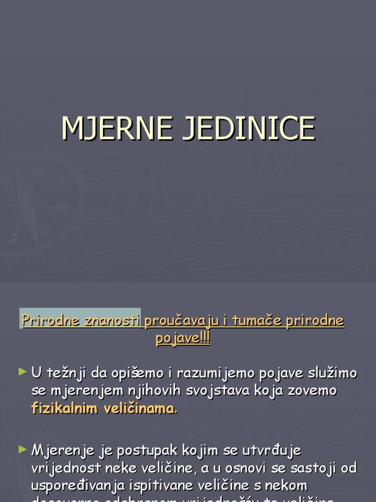 Mjerna Jedinica | PDF