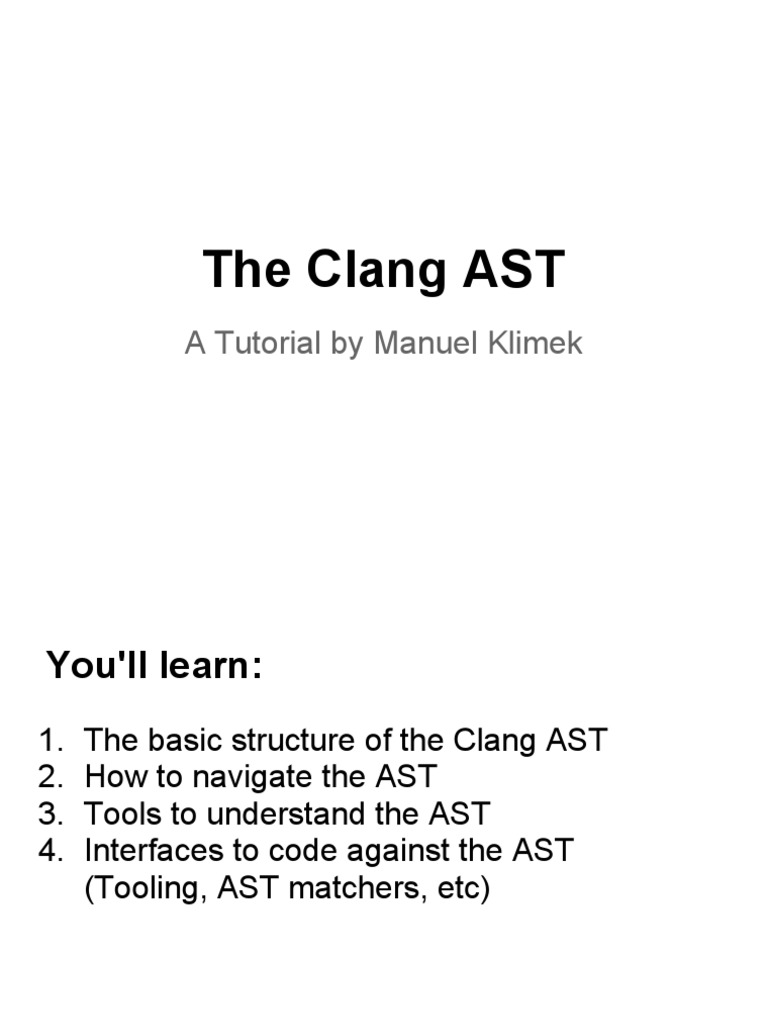 Clang Tutorial | PDF | Software Development | Software