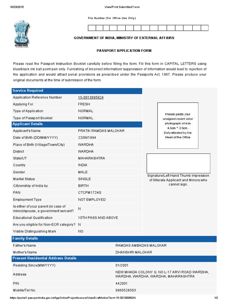 View - Print Submitted Form | PDF