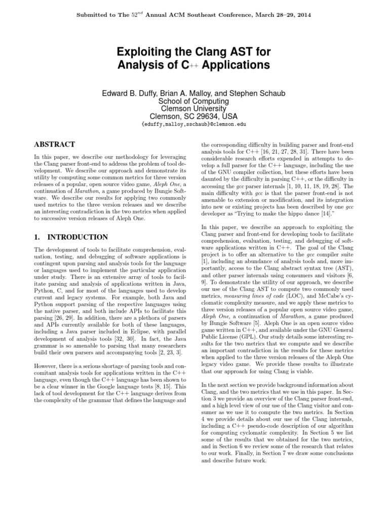 Clang Ast | PDF | Compiler | Parsing