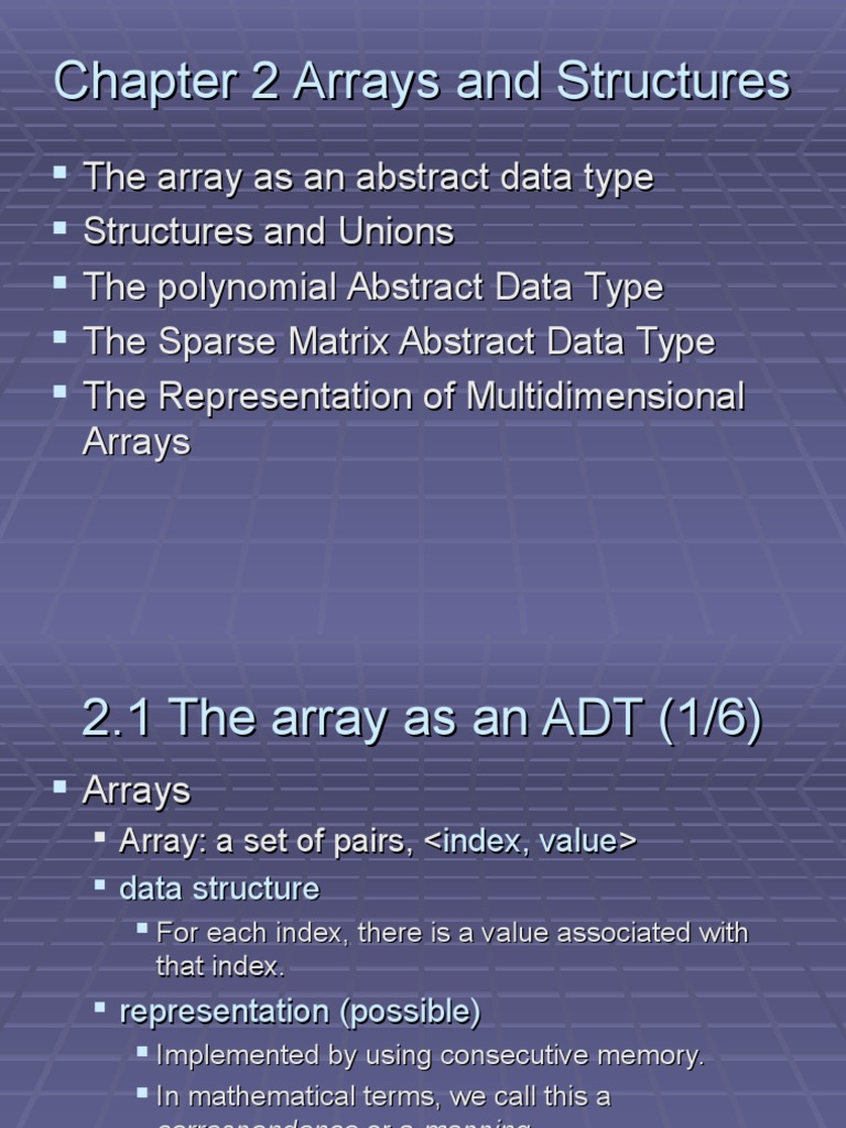 Chapter 2 Arrays and Structures | PDF | Matrix (Mathematics) | String (Computer Science)