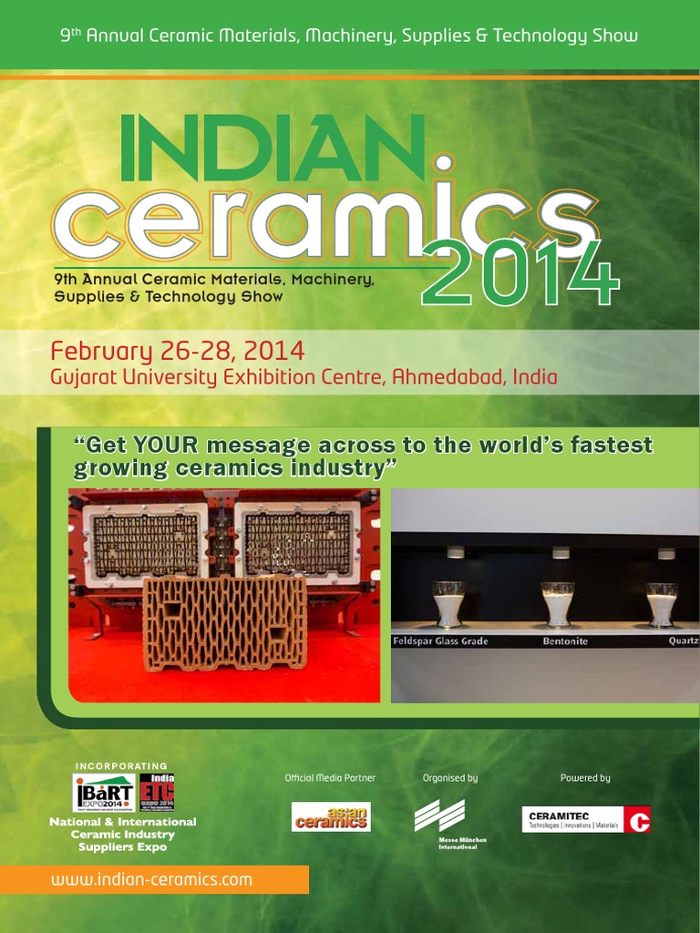 Indian Ceramics2014 Brochure | PDF | Pottery | Materials Science