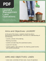 Laundry Standard Operating Procedures | PDF | Laundry | Washing Machine