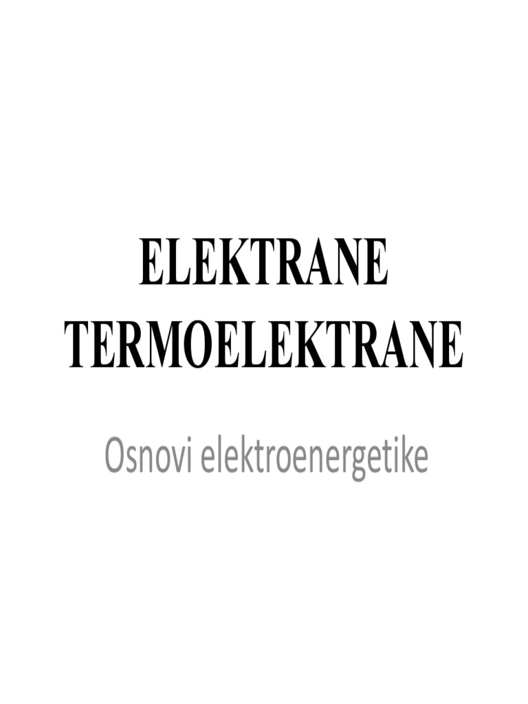 Elektrane | PDF