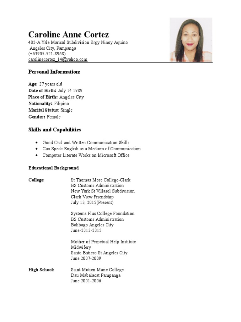Carol Resume | PDF