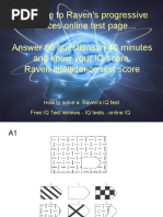 Ravens Progressive Matrices | PDF