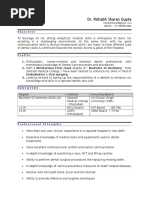 BDS Freshers CV Sample | PDF | Dental Degree | Dentistry
