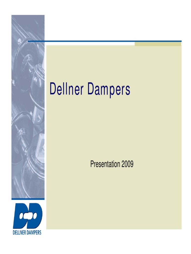 Dellner Dampers Overview 2009 | PDF | Mechanical Engineering | Vehicles