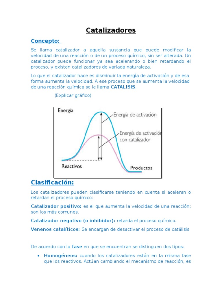 Catalizadores-EXPOSICION | Catálisis | Enzima