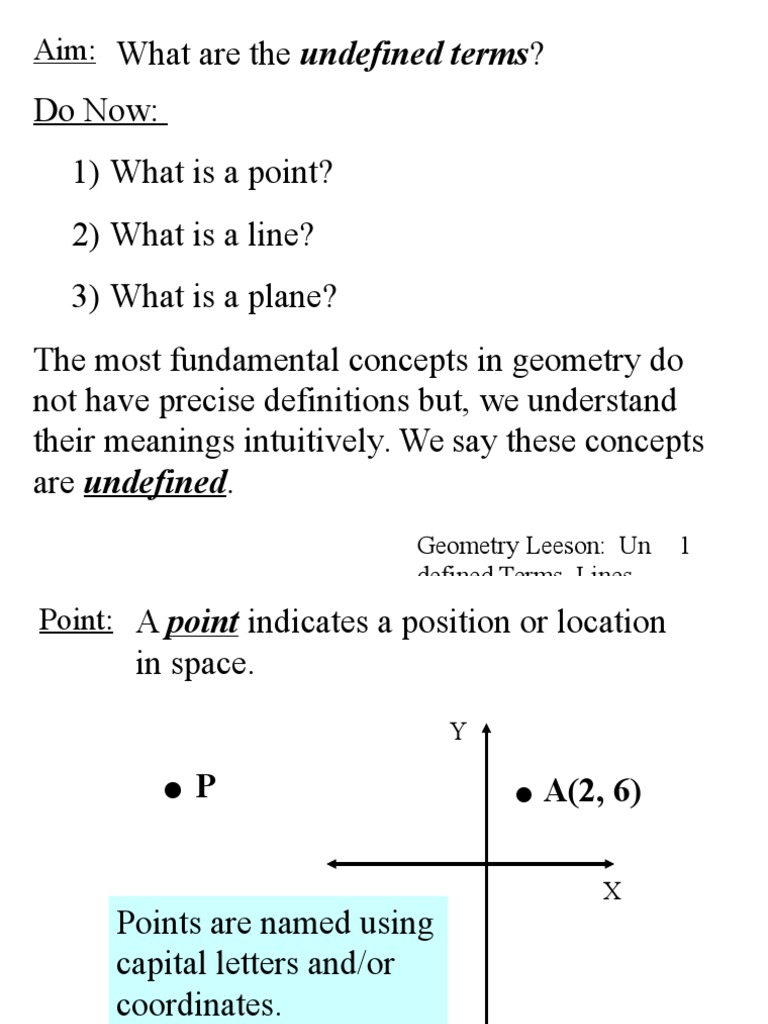 Undefined Terms in Geometry From HTTPS://WWW - Mcckc.edu/tutoring/docs ...
