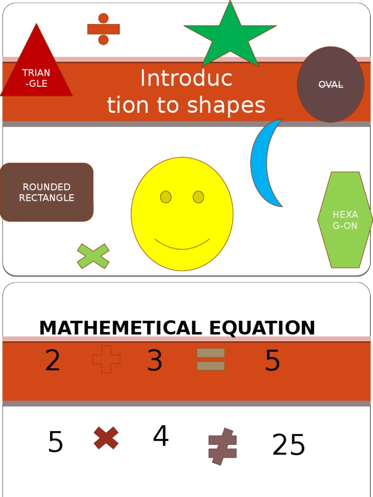 Introduc Tion To Shapes: Trian - Gle Oval | PDF
