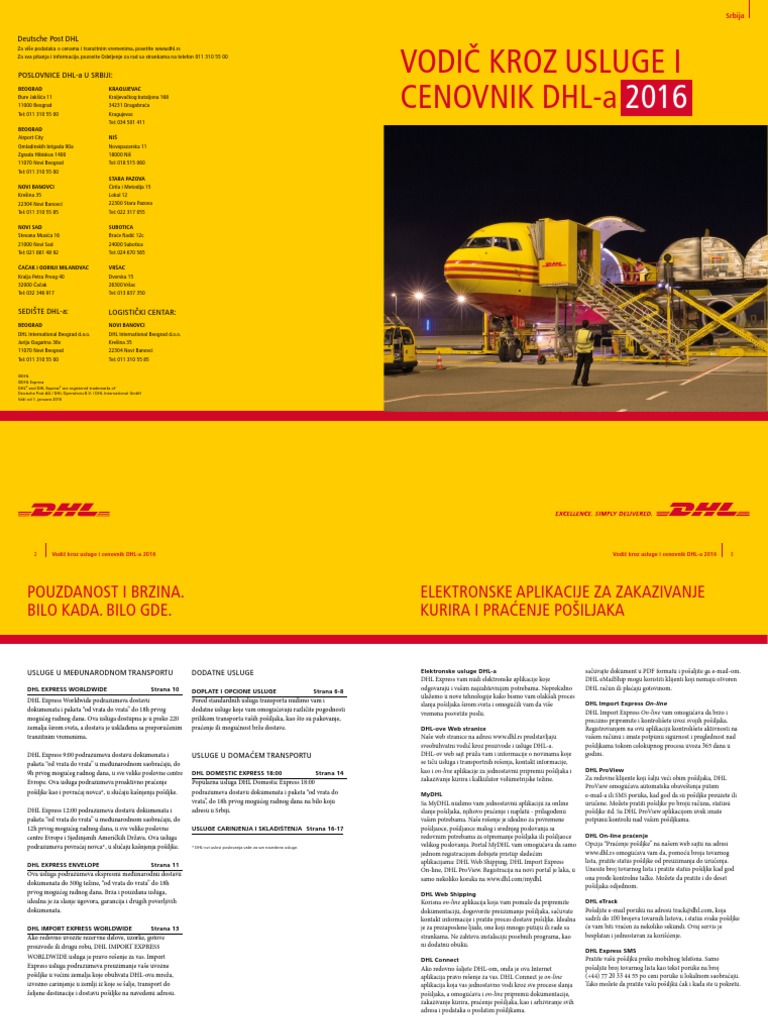 DHL Express Rate Guide Rs SR | PDF