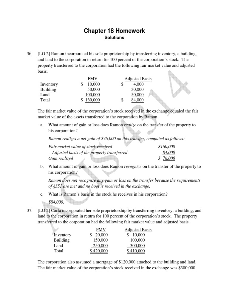 Chapter 19 Homework Solution | Download Free PDF | Market Value | Fair ...