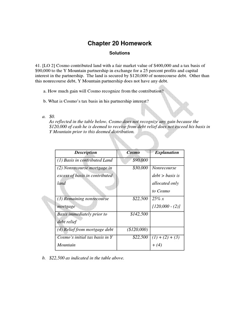 Chapter 20 Homework Solution | PDF | Tax Deduction | Depreciation