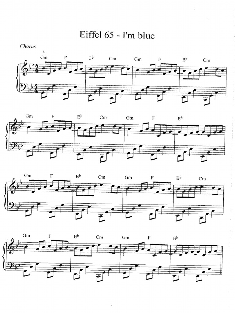 Eiffel 65 - I'm Blue | PDF