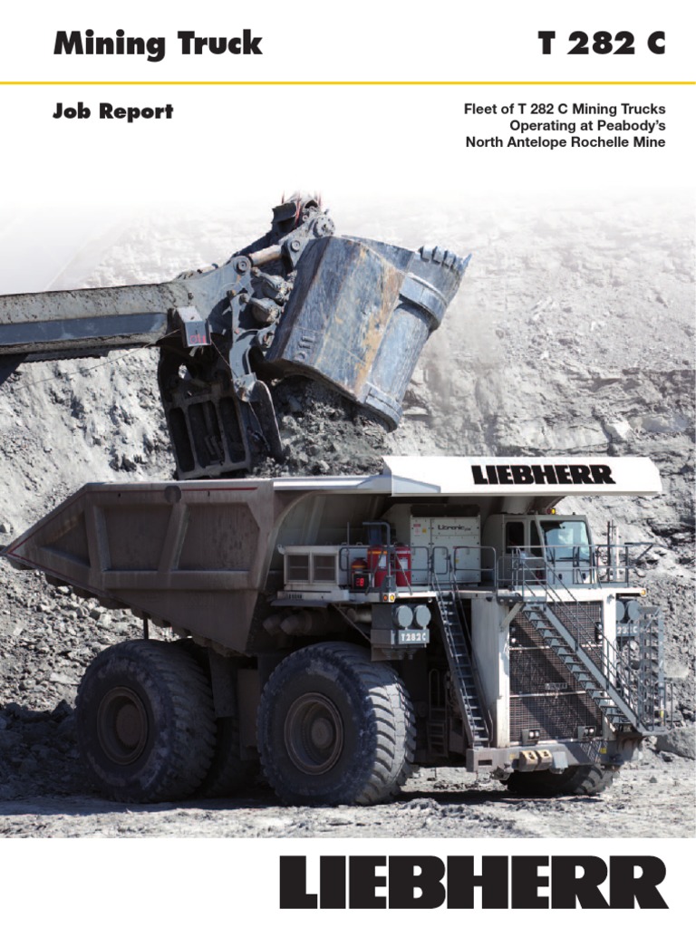 Liebherr T 282 C Trucks at NARM | PDF | Mining | Coal Mining