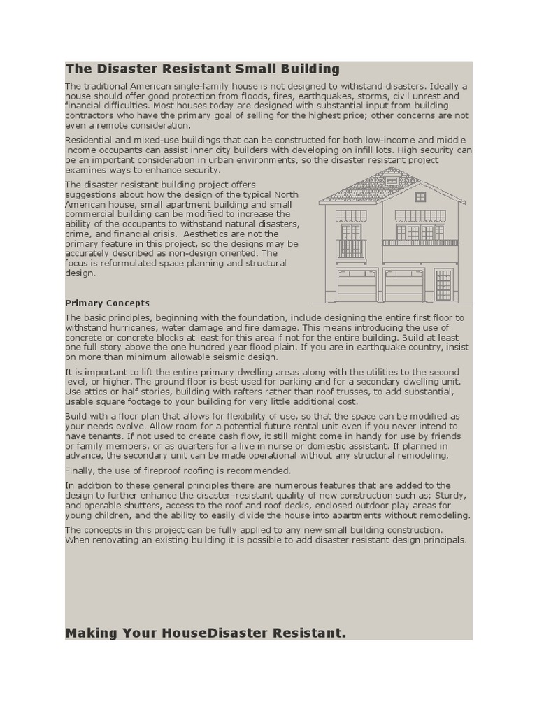 The Disaster Resistant Small Building | Download Free PDF | Framing ...