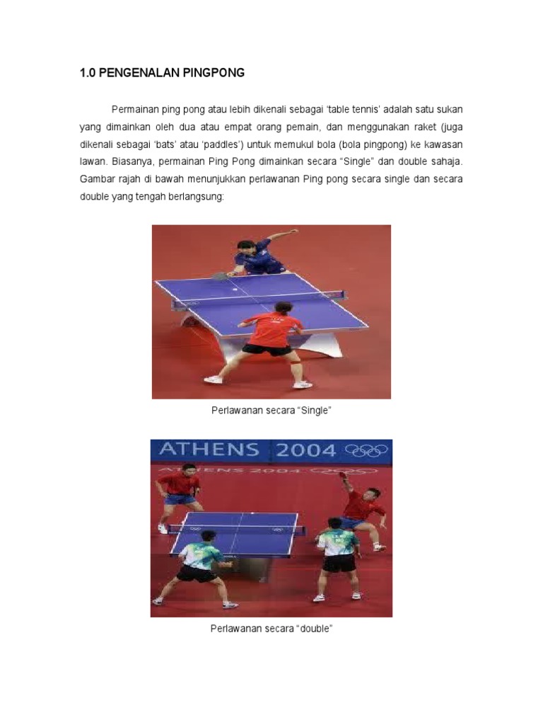 Permainan Ping Pong | PDF