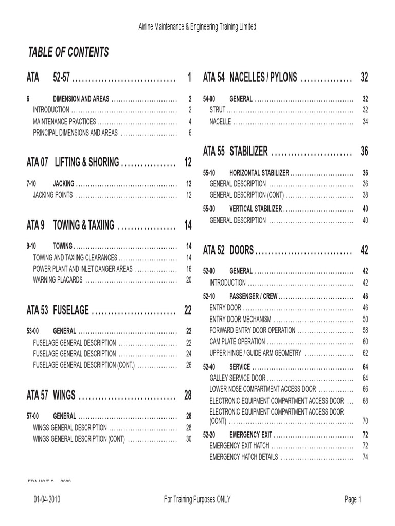 b737-3 Ata 52 - 57 l3 Revb New Original | PDF | Flap (Aeronautics ...