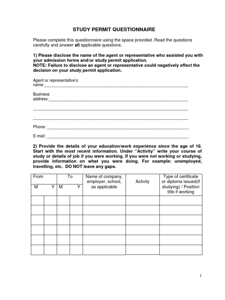 Student Questionnaire Form | PDF | English As A Second Or Foreign ...