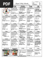 Chartwells New Menu 2526 | PDF | Salad | Gravy