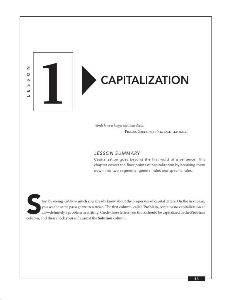 Capitalization Guide for Writers | PDF | South Dakota | Black Hills