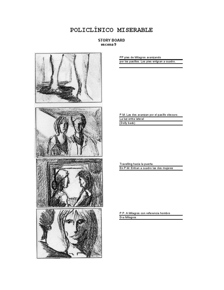 Ejemplo de Storyboard: Escena 9 | PDF