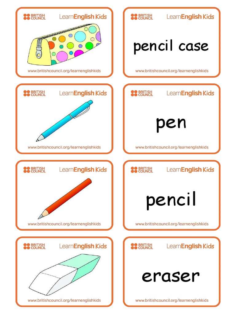 Flashcards Classroom Objects PDF | PDF