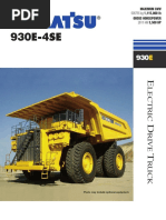 Komatsu 930E-5 Specifications Overview | PDF | Horsepower | Tire