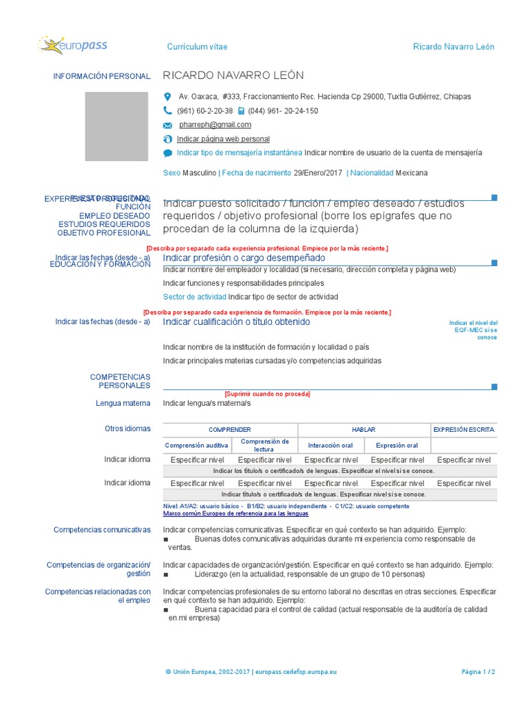 Ecv Template Es | PDF | Software | Calidad (comercial)