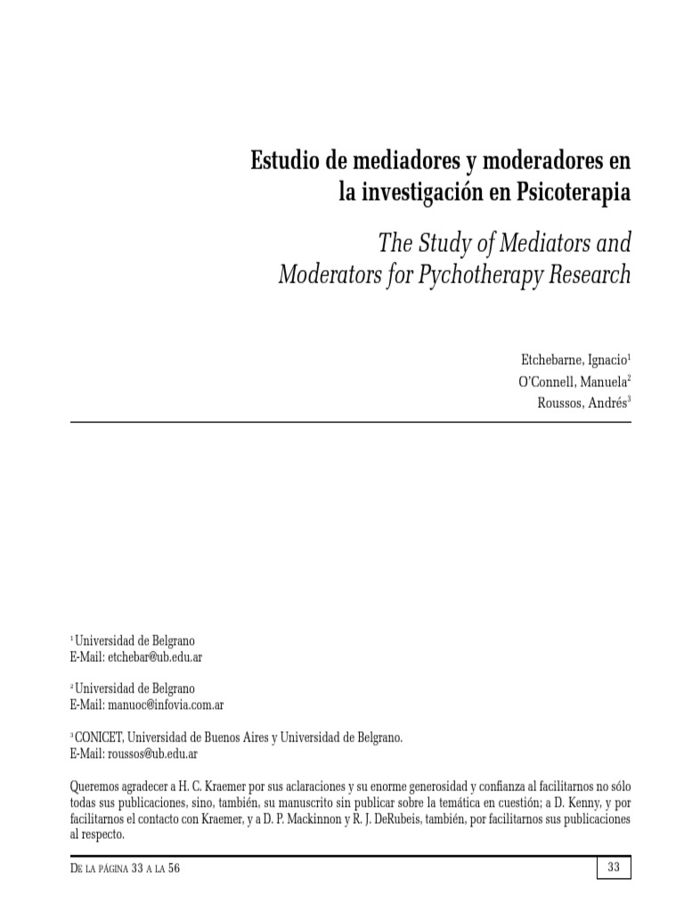 Variables Moderadoras y Mediadoras PDF | Descargar gratis PDF ...