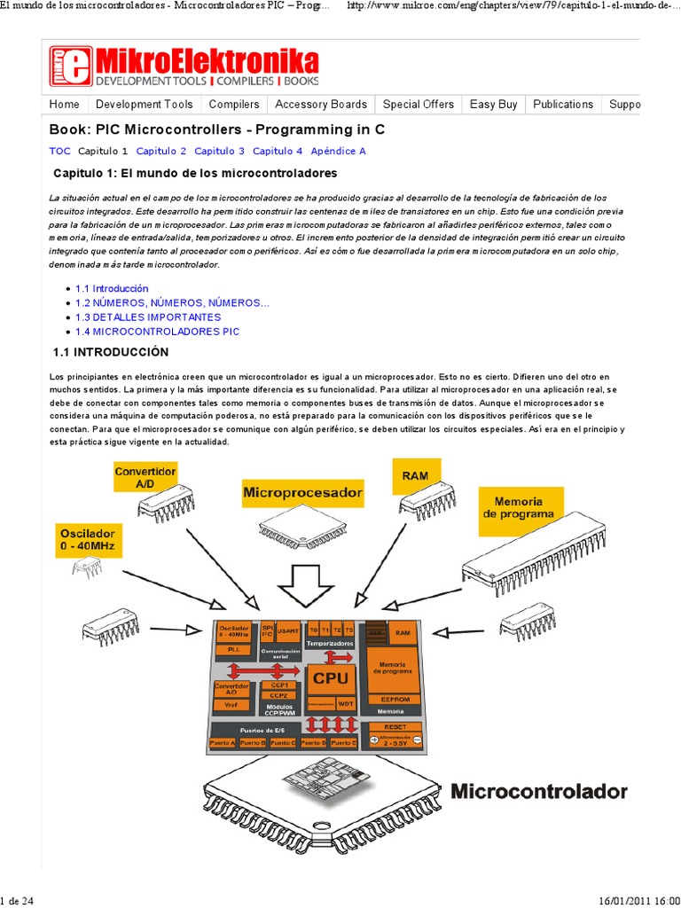 1-Capitulo 1 - El Mundo de Los Microcontroladores PDF | PDF | Decimal ...