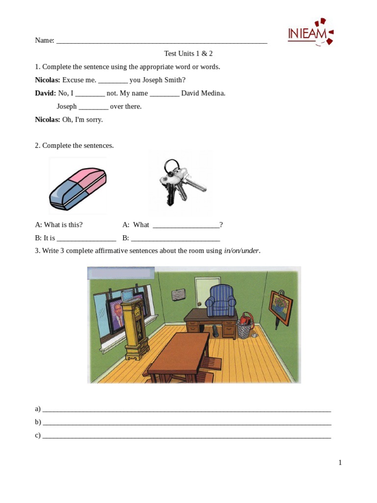 Test Units 1 & 2 v2 | PDF | Career & Growth | Language Arts & Discipline