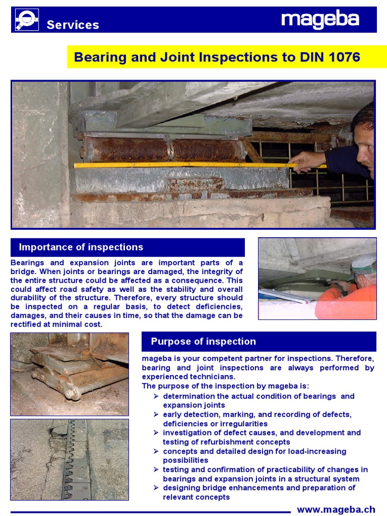1.inspections Prospekt Inspektionen en | PDF | Bearing (Mechanical) | Screw