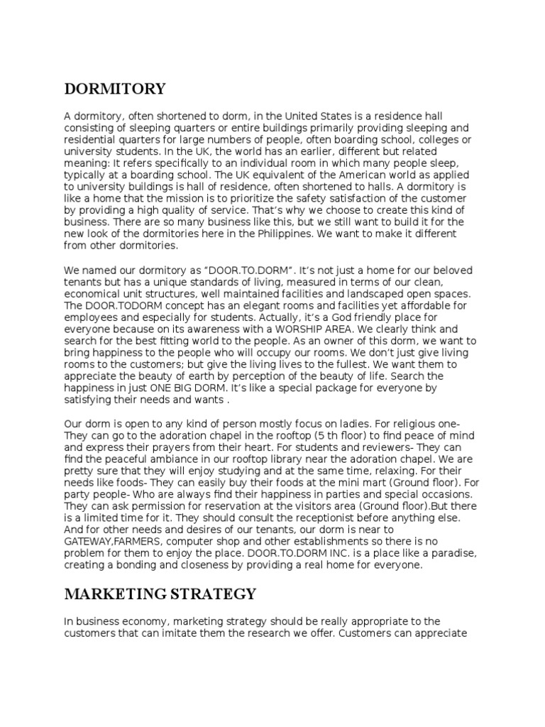 Dormitory Pdf Dormitory Apartment