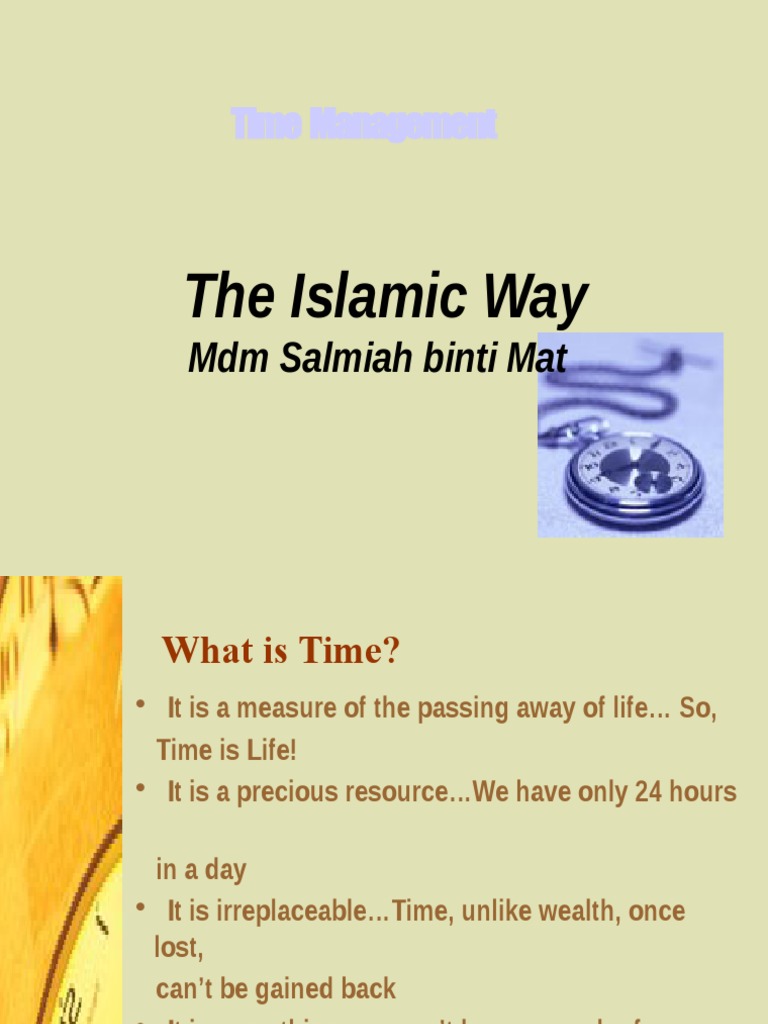 Time Management in Islam | PDF | Muhammad | Monotheistic Religions