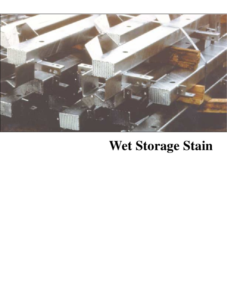 Wet Storage Stain On Galvanized Steel | Download Free PDF ...