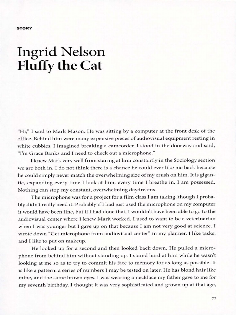 Fluffy The Cat (Prose) | PDF