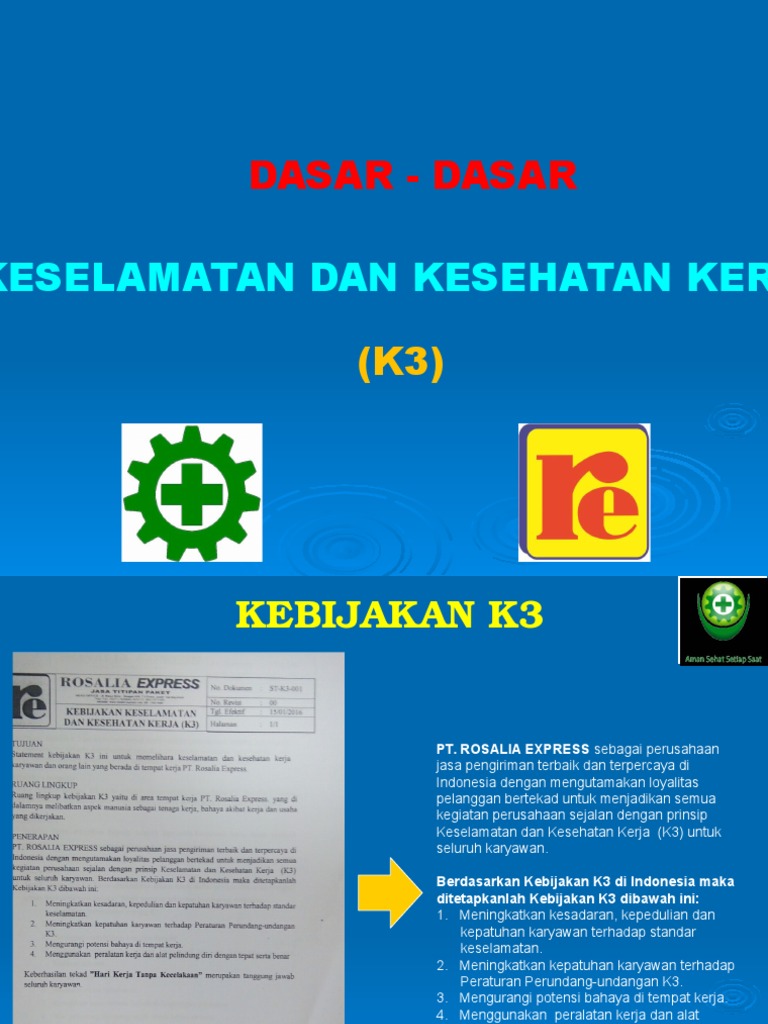 Materi Dasar-Dasar K3 | PDF | Bisnis | Sains & Matematika