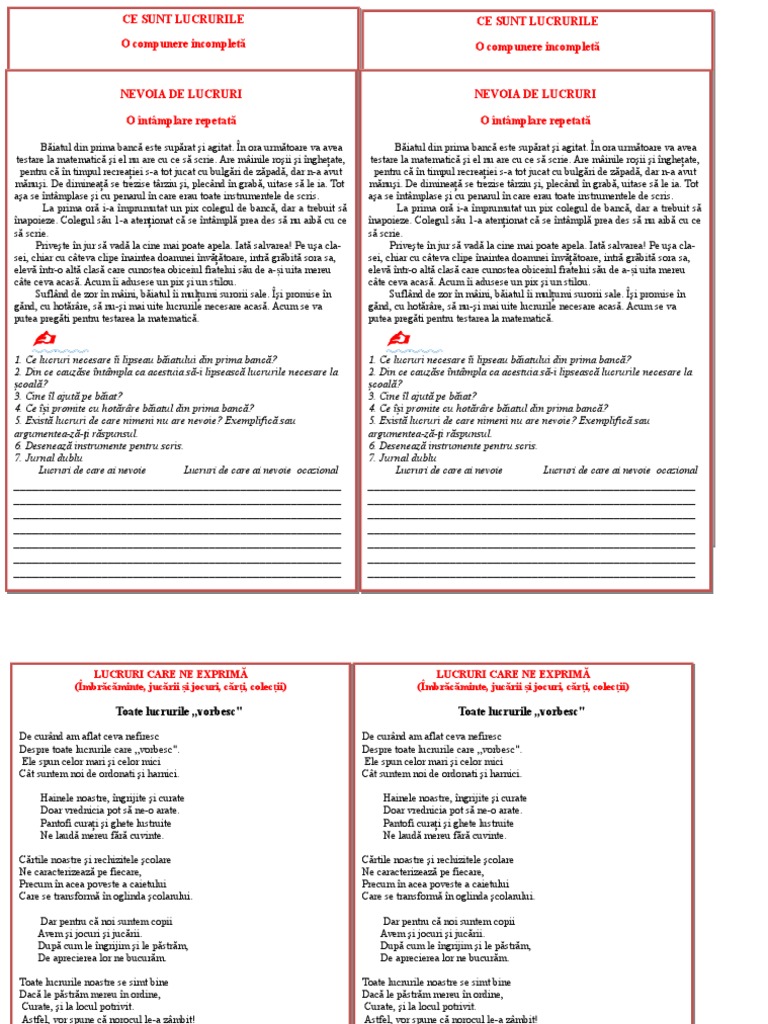Fisa Raporturile Noastre Cu Lucrurile | PDF