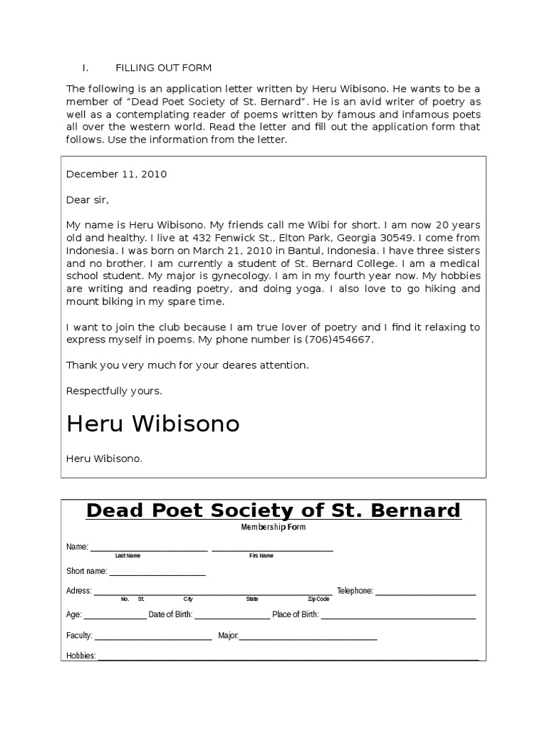 Filling Out Form | PDF